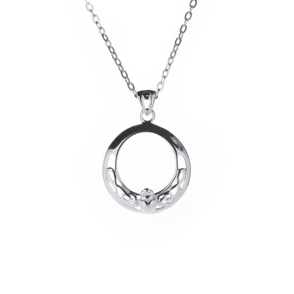 Claddagh Circle Pendant – Killarney Celtic Jewelry